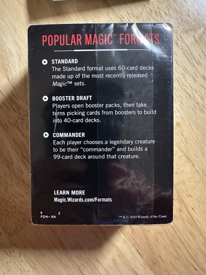 DECK ONLY Final Fantasy x Commander Deck Counter Blitz Sealed Deck No ...