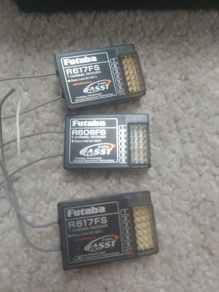 FUTABA T6EX Plus 2 R617fs And 1 R606fs | eBay UK