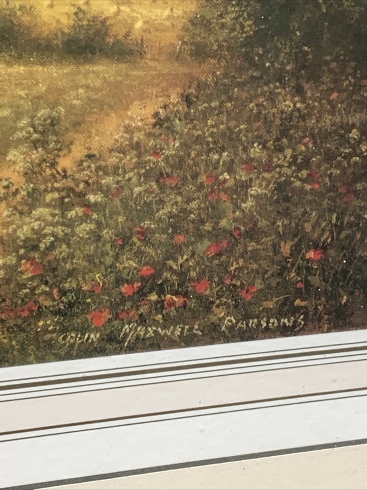 Vintage COLIN MAXWELL PARSONS Windsor Art ARTIST PROOF Litho Poppy ...