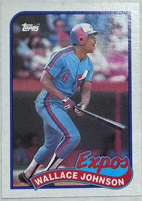1989 Topps #138 - Wallace Johnson - Montreal Expos Baseball Card - Near ...