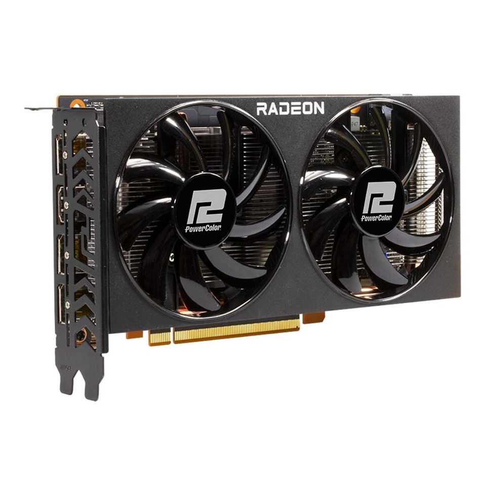 PowerColor AMD Radeon RX 6600 Fighter Dual Fan 8GB GDDR6 Graphics Card ...