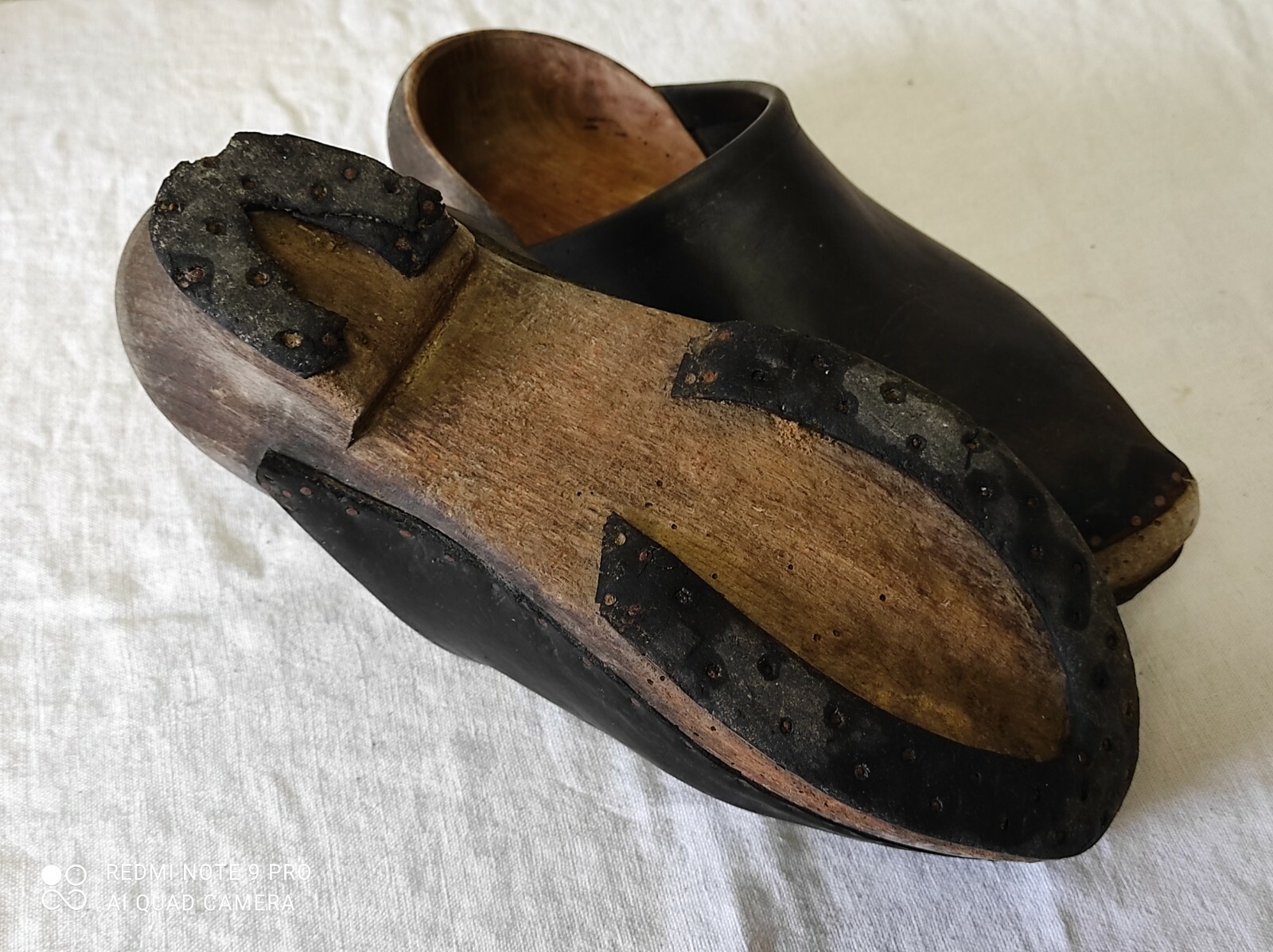 Ancienne paire de Sabots en bois et cuir T40 | eBay