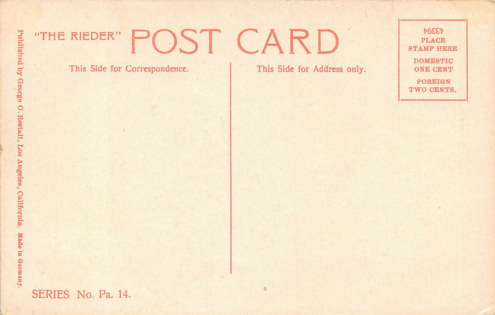 PASADENA CALIFORNIA~GARDEN & HOME OF ROBERT BURDETTE~GEORGE RESTALL ...