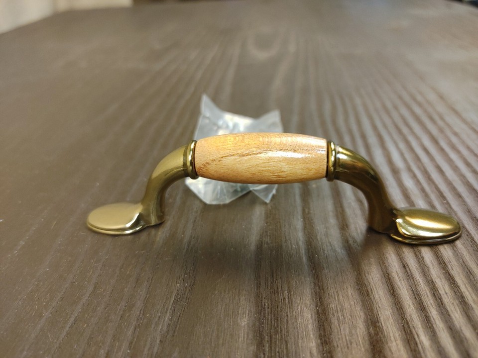 Allison Brass & Wood Drawer Pulls Cabinet Pull Draw Pull ~ Several ...