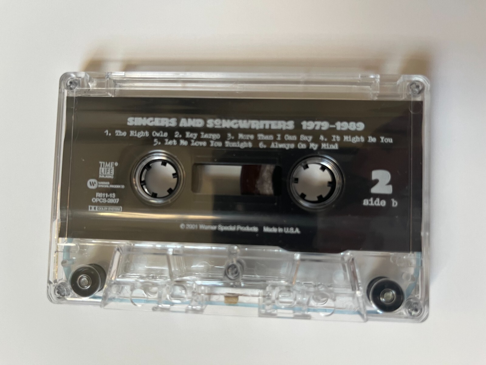 Singers & Songwriters Early 1979-1989 Cassette Tape - Tape #2 Time Life ...