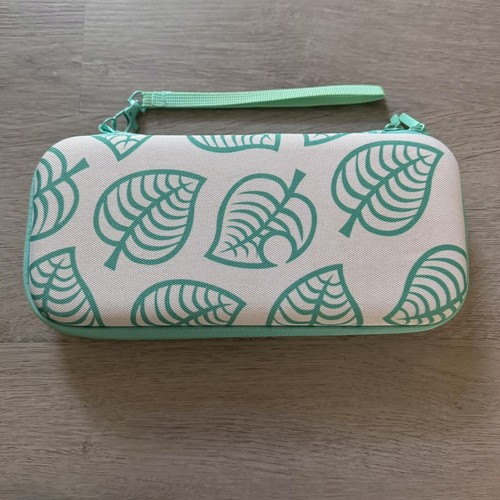 Nintendo Switch Lite Animal Crossing Leaf Pattern Hard Travel Carrying ...