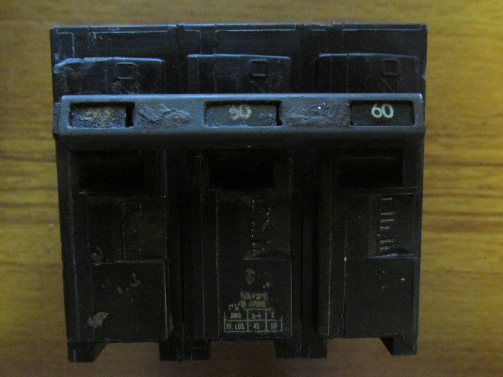 * GOULD ITE 60 AMP 3 POLE CIRCUIT BREAKER Q360 ... VS-438 | eBay