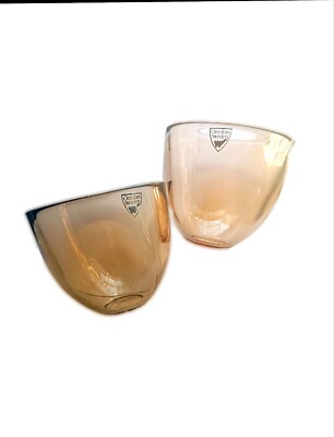Pair Pastillo Mini Bowls by Orrefors Lena Bergstrom Bronze/Brons Skål 3 ...