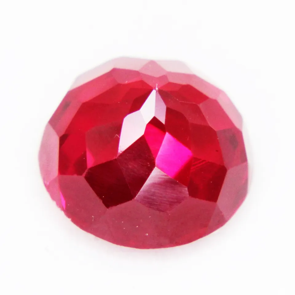 16.15 Ct AAA Natural Flawless Burmese Red Ruby Round Loose Certified ...