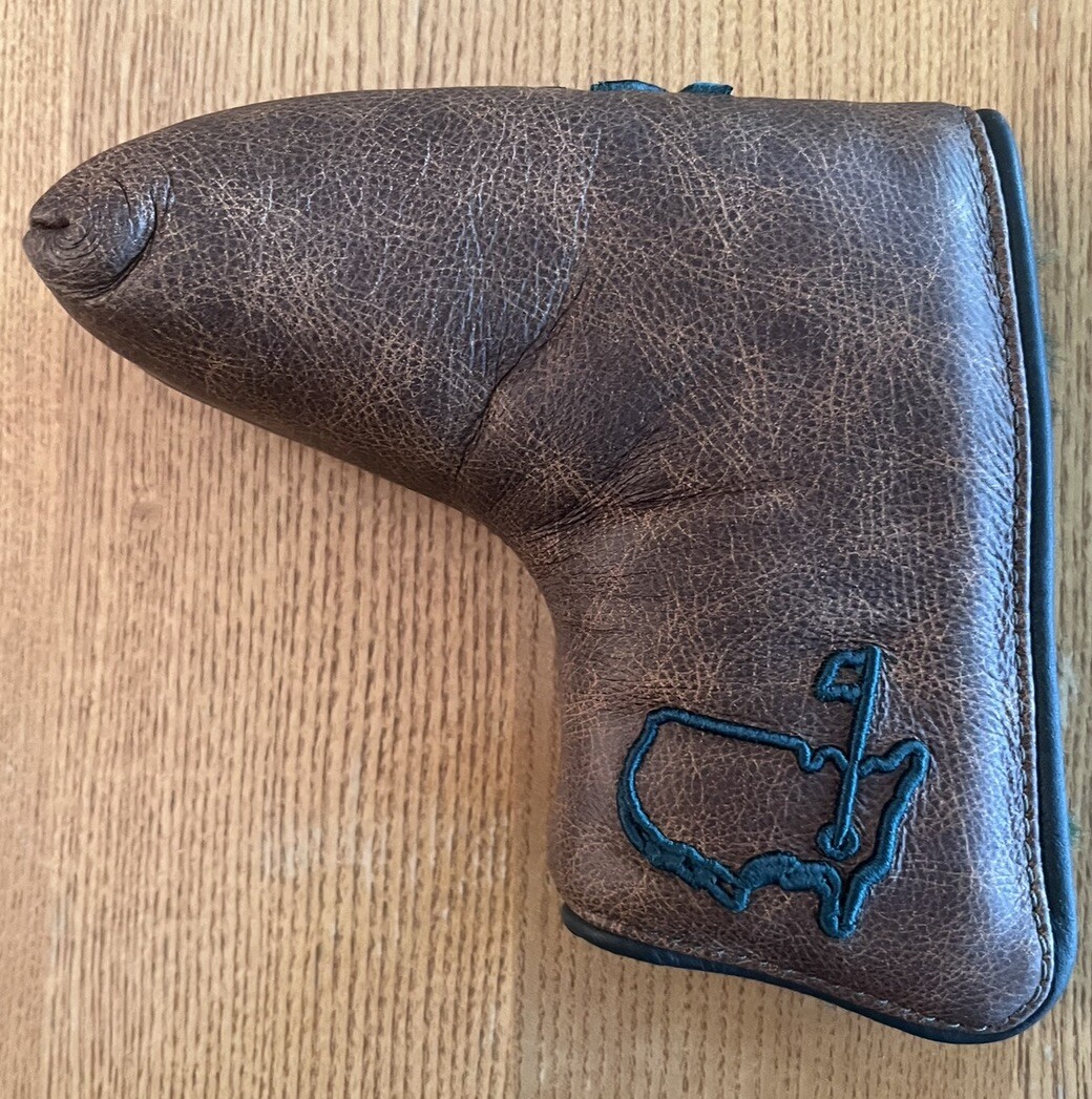 Masters 2024 Golf Leather Links and Kings Blade Putter Cover Augusta ...