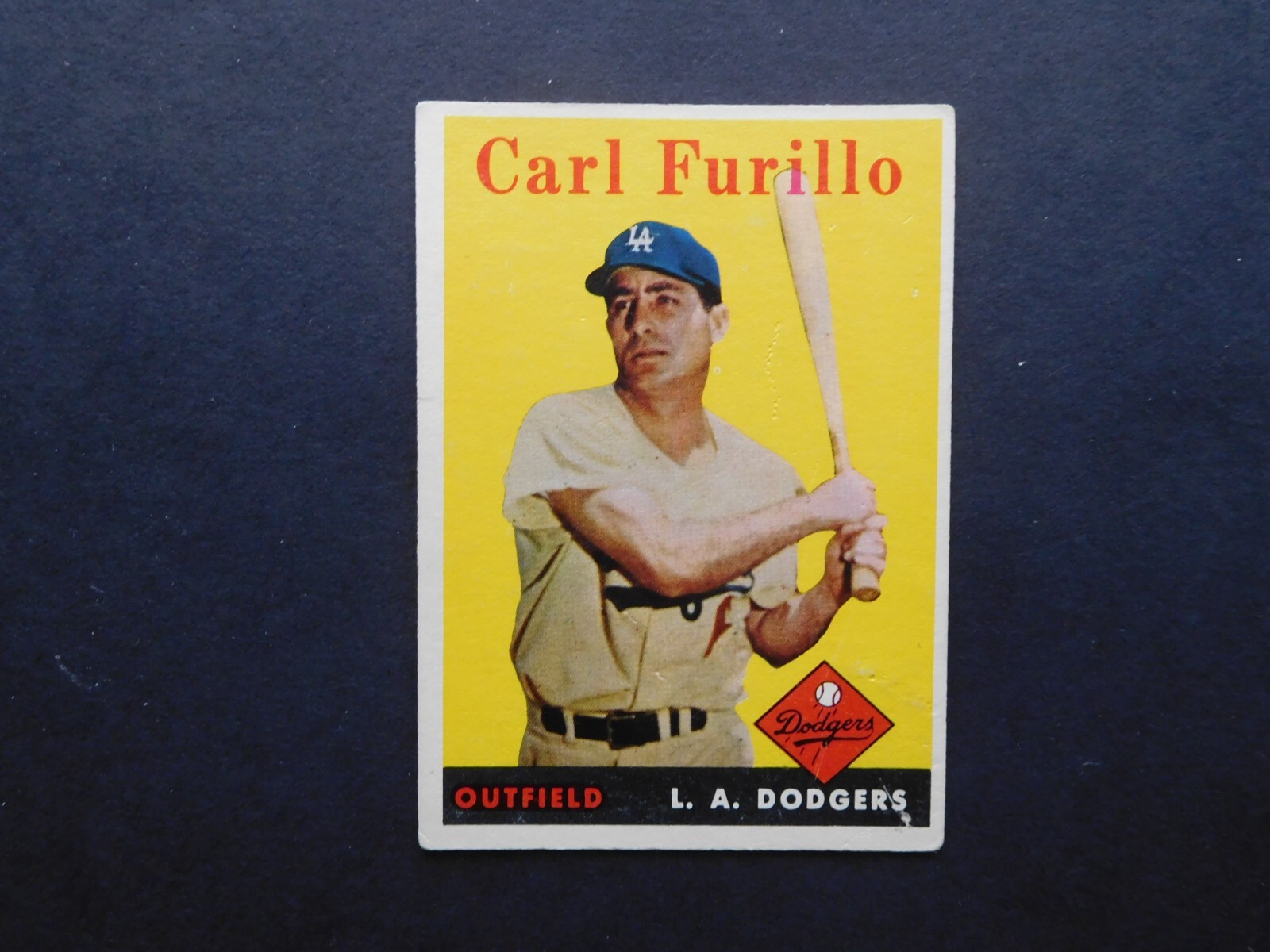 CARL FURILLO LOS ANGELES DODGERS 1958 TOPPS CARD #417 | eBay