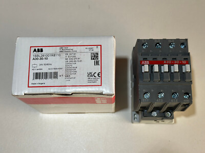 ABB - A30-30-10 3 POLE CONTACTOR, 24V 50/60HZ, 1SBL281001R8110 | eBay UK