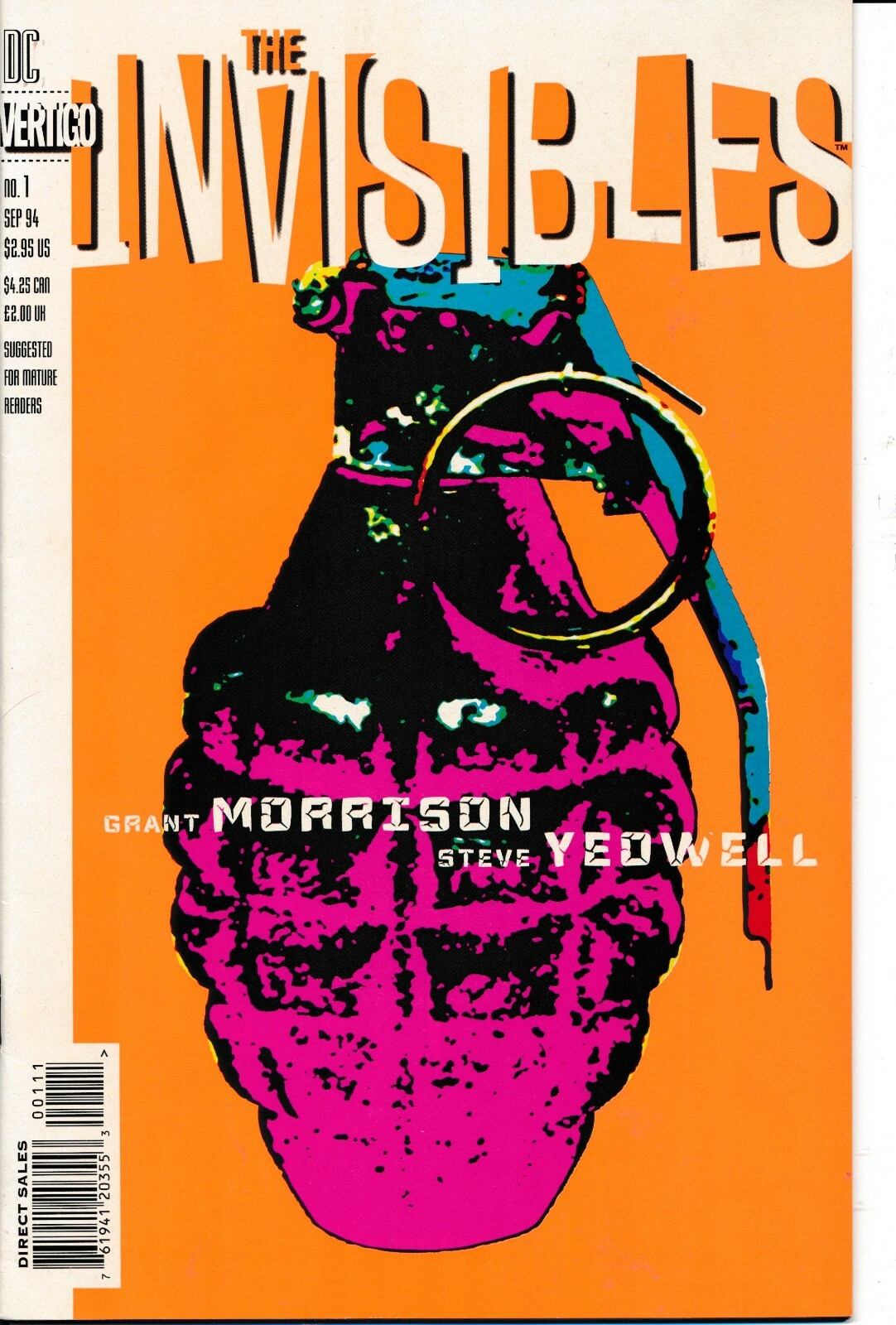 The Invisibles 1 VF+ Vertigo Grant Morrison 1994 DC Comics | eBay