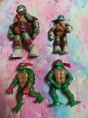 Lot Of 4 TMNT Various Figures Used Played With Viacom Mirage | eBay