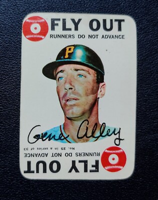 Gene Alley Pittsburgh Pirates 1968 Topps Game Card #25 | eBay