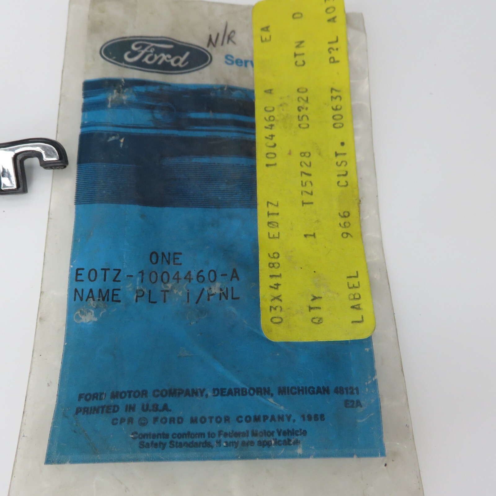 Ford Ranger Dash Pad Emblem Badge E0TZ-1004460-A NOS OEM 4 Inch | eBay