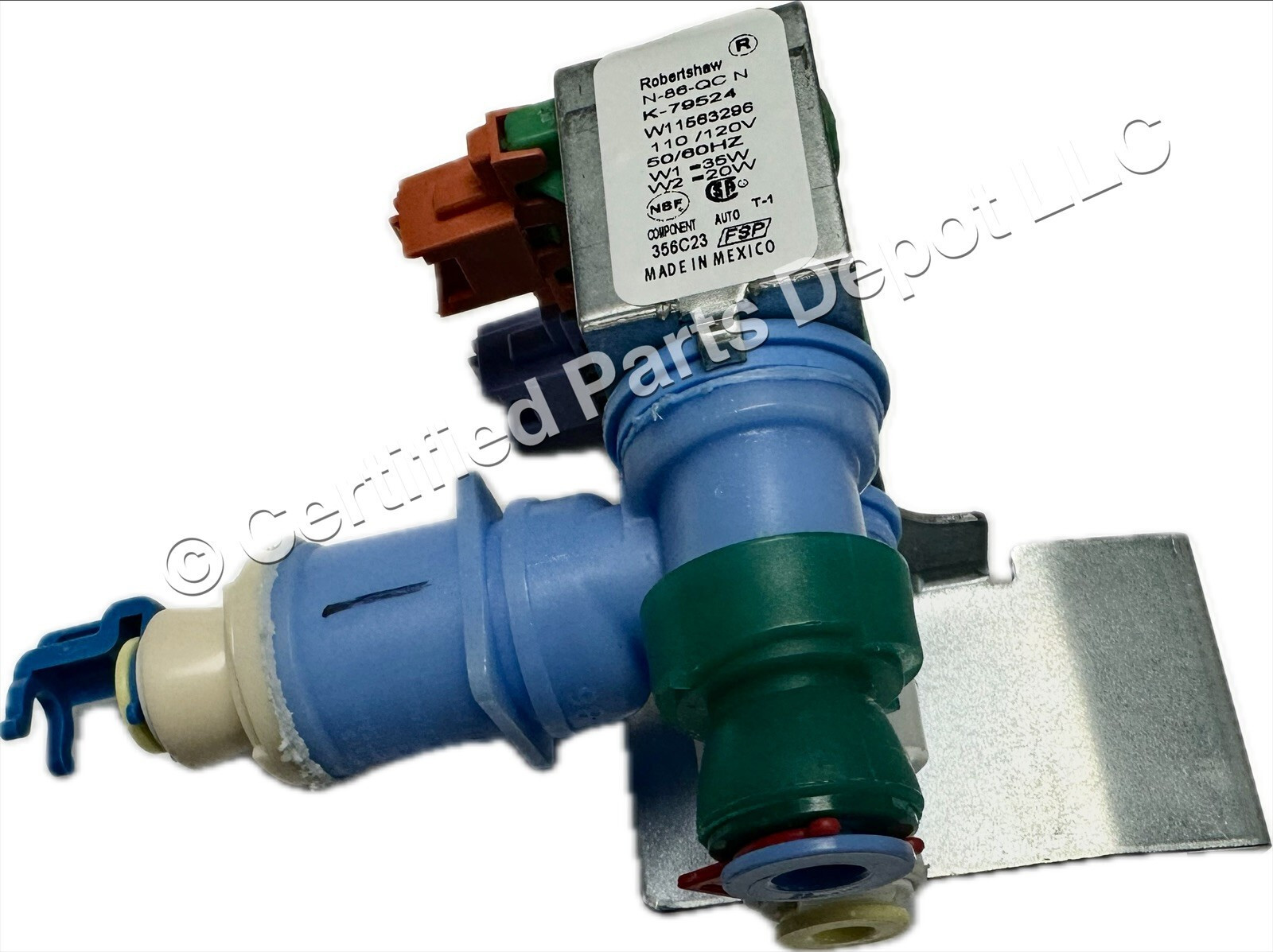 New OEM Genuine Whirlpool Water Valve W11645245 / W11563296 ~NOT ...