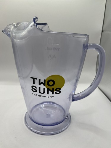 TWO SUNS BEER JUG 1140ml PLASTIC PUB STYLE POLYCARB NEW NEVER USED ...