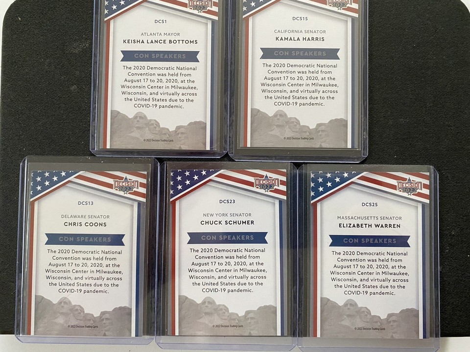 2023 Decision Update Con Speakers - 5 card lot Democrats Politics | eBay