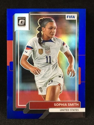 Sophia Smith 2022-23 Donruss FIFA Soccer Optic BLUE /99 Prizm #129 ...