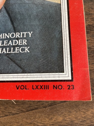 TIME MAGAZINE~ (JUNE 8, 1959) COVER: MINORITY LEADER HALLECK | eBay