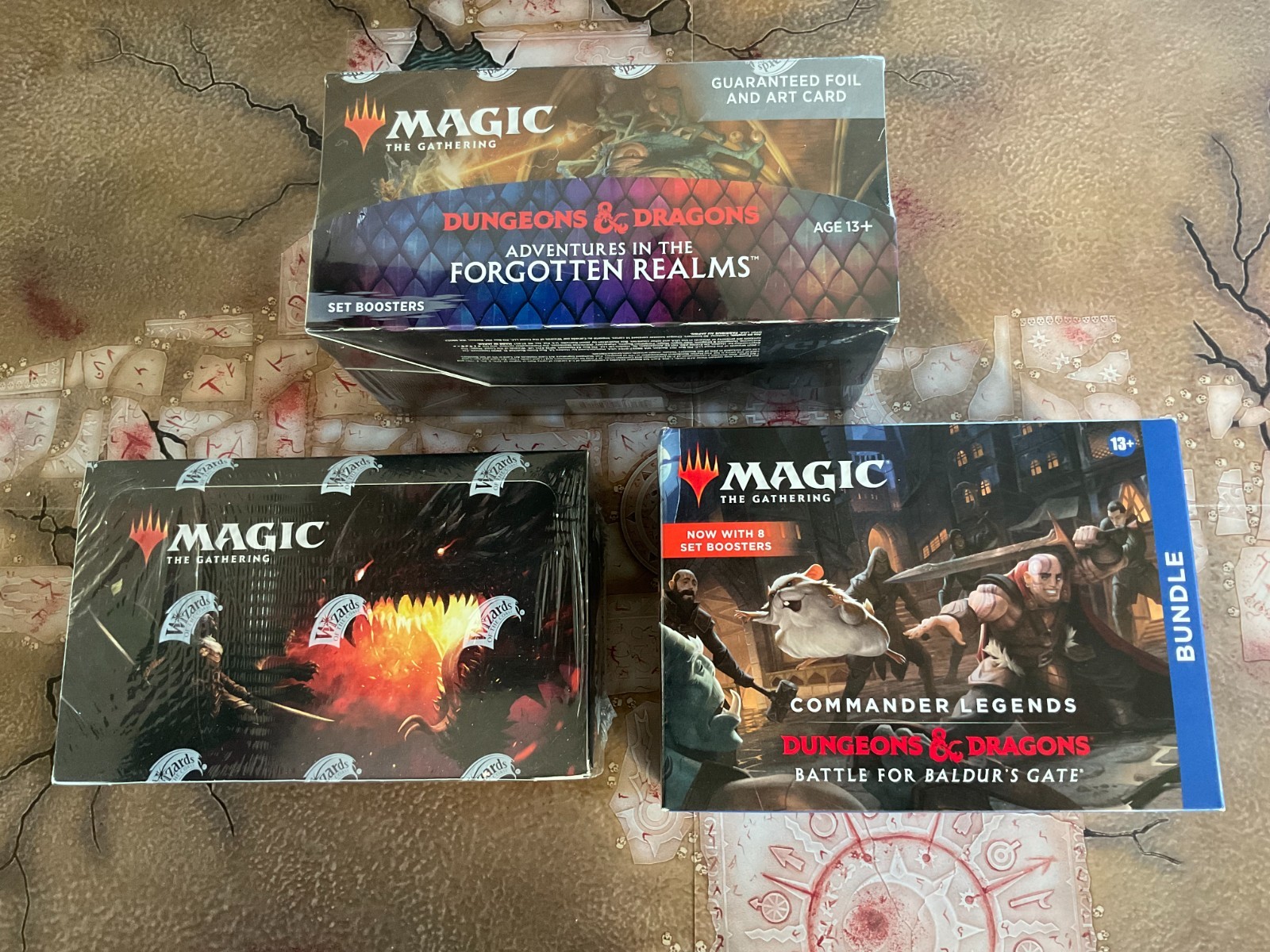 Magic The Gathering MTG lot Forgotten Realms Booster Box SET BOOSTERS ...