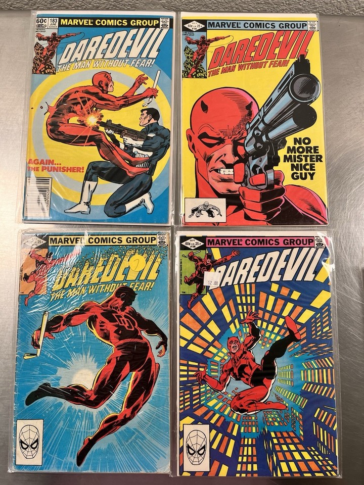 Daredevil Bronze Age Lot #179 188| 10 Comics | Marvel Lot | Death Of ...