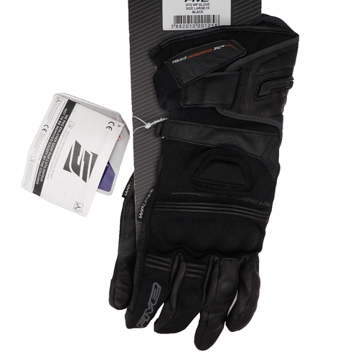 Five 5 Motorcycle Gloves GT2 WP Black Large / 10 Men's | eBay