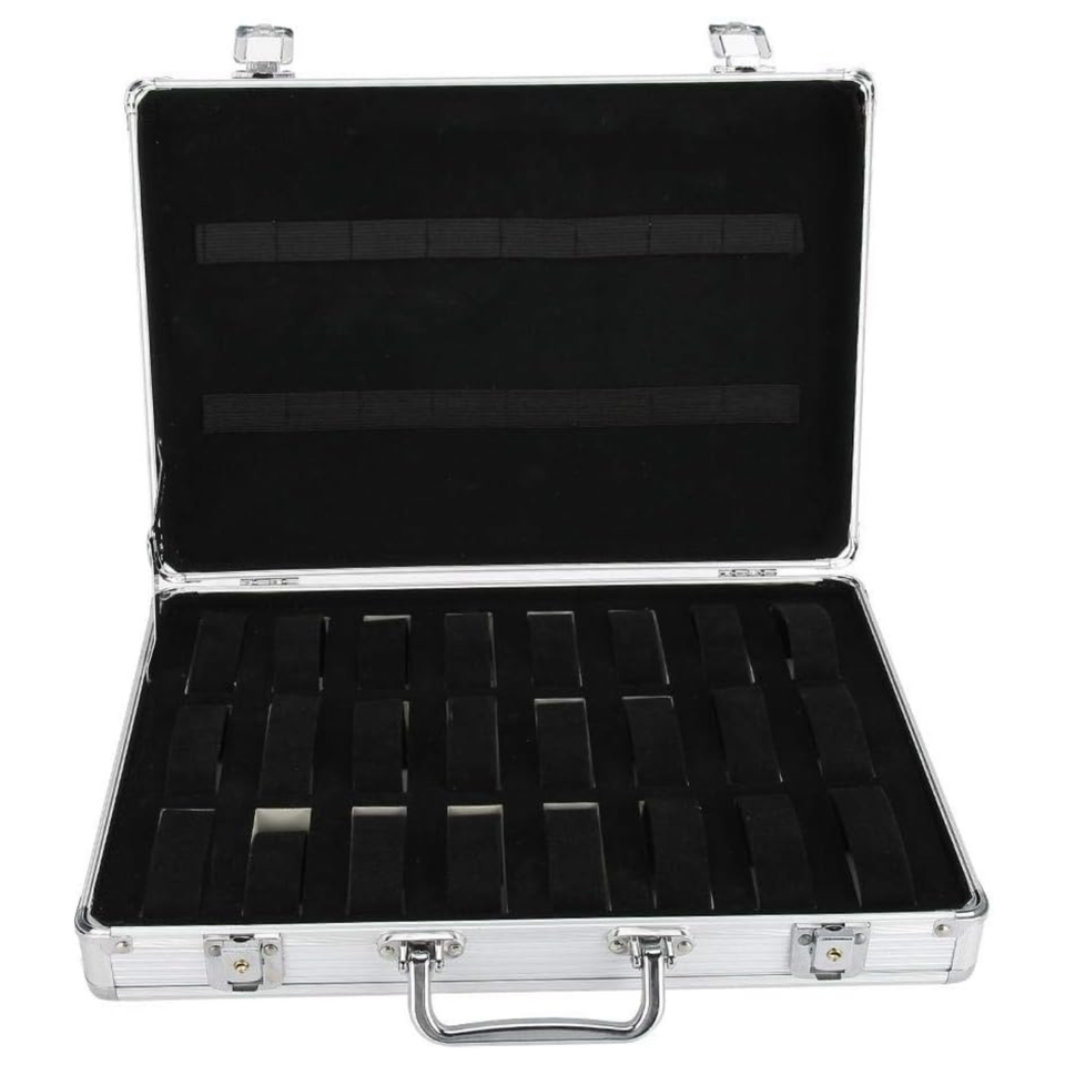 Watch Case for 30 Watches Collectors Display Storage Briefcase Aluminum ...