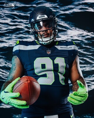 Byron Murphy II Media Day Portrait Seattle Seahawks 8x10 NFL Football ...