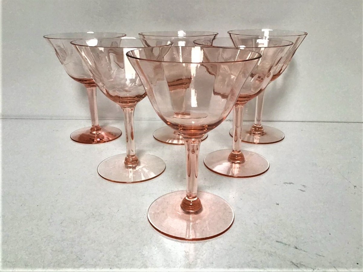 Pink Fostoria Glassware Patterns Pink Fostoria Glass Etsy