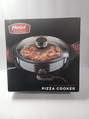 NEW...Parini Appliances 12" Non-Stick Electric Pizza Cooker. Indoor ...