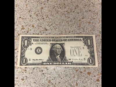 1$ USD Note Error Missing 3rd Print No Serial Number 1995 | eBay