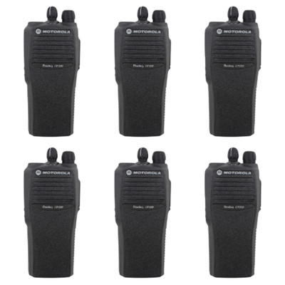 6 Pack of Refurbished Motorola CP200 AAH50KDC9AA2AN 16 Channel 5 Watt ...
