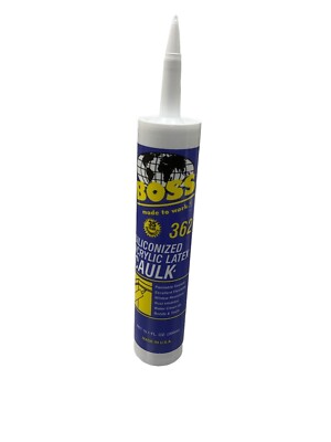 12-Pack Boss Products 362 Beige Siliconized Acrylic Latex Caulk 10.1 FL ...