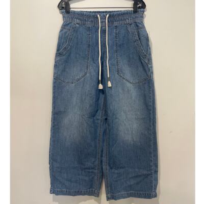 NWT Free People Easy Peasy Pull On Cropped Jeans No Problem Women's S ...