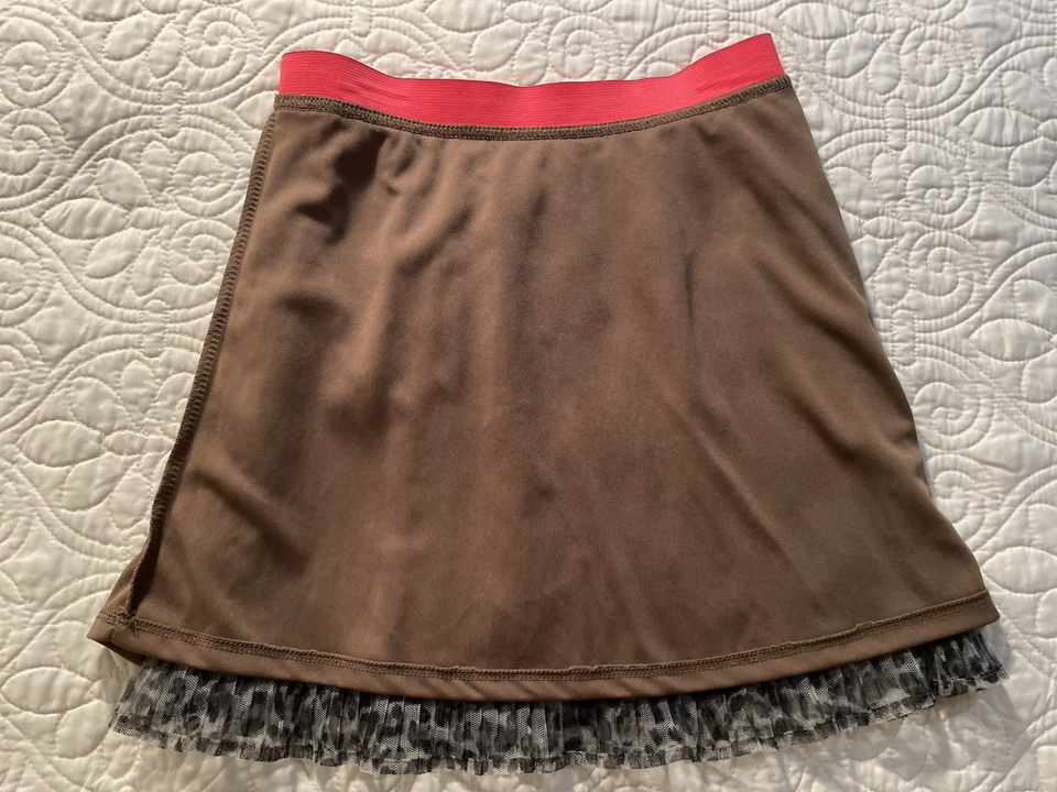 Kandy Kiss Girl's Skirt Size M Cheetah Pleated Mesh Lined NWT Pink ...