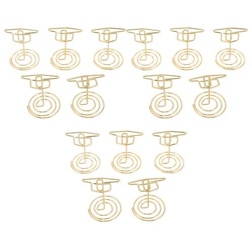 15pcs Grad Cap Picture Display Clips - Table Number Holders Place Card ...