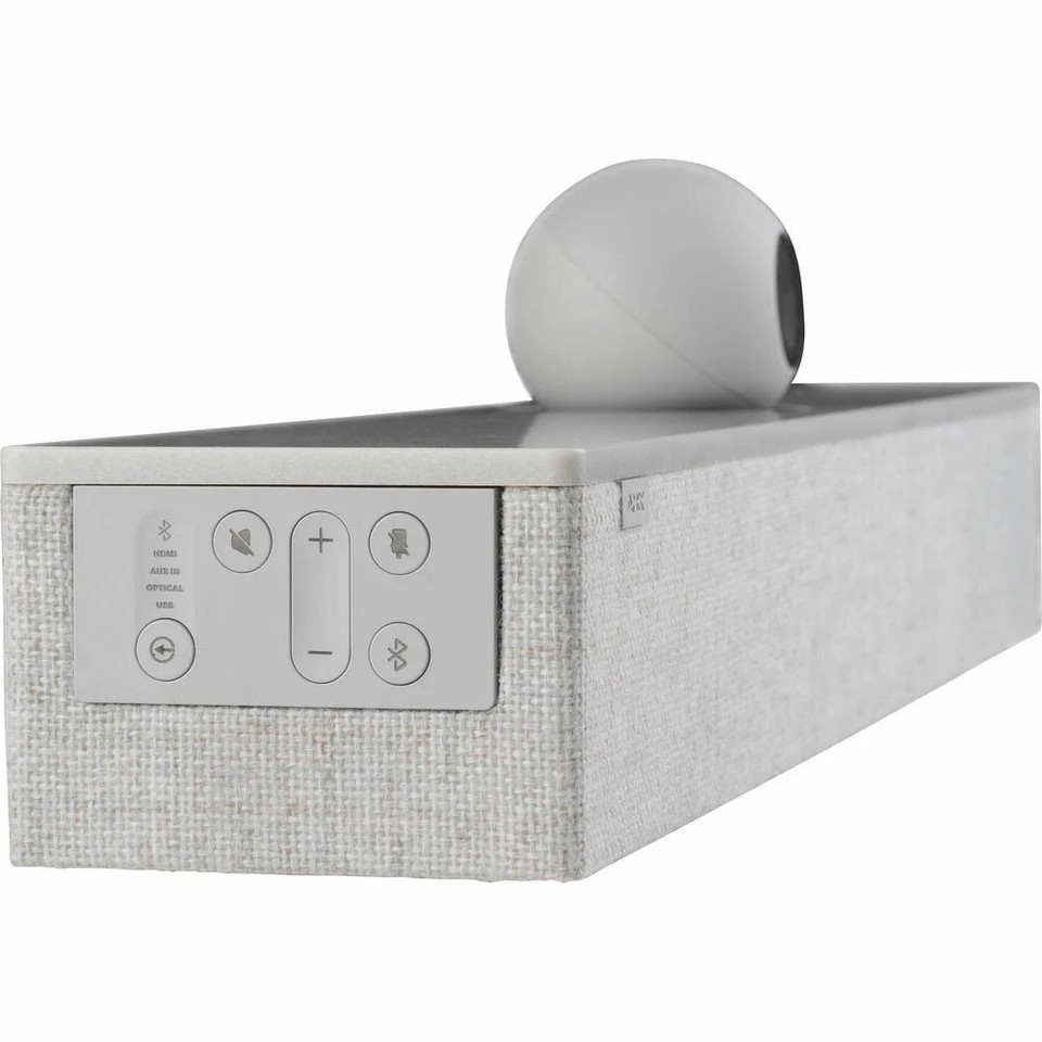 AMX Acendo Vibe ACV-5100GR Bluetooth Sound Bar Speaker w/ Camera Gray ...