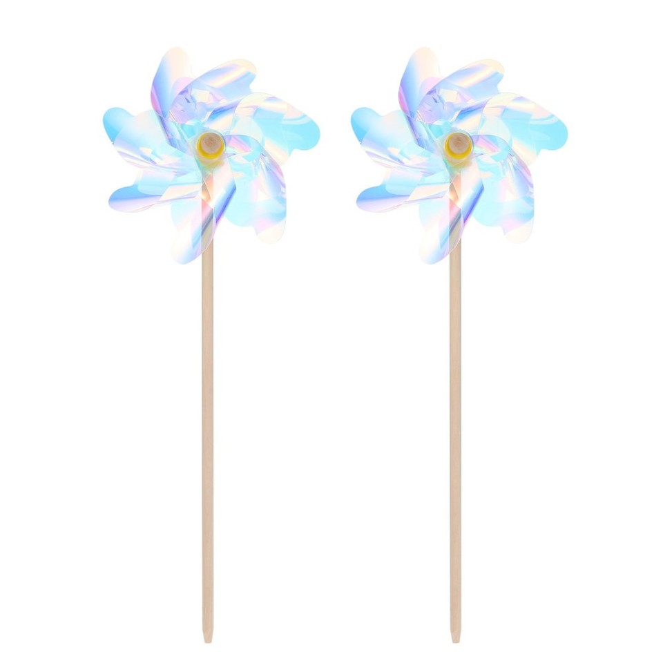 2Pcs Wooden Pinwheels Toy for Boy Girl Preschool Garden Decor | eBay ...