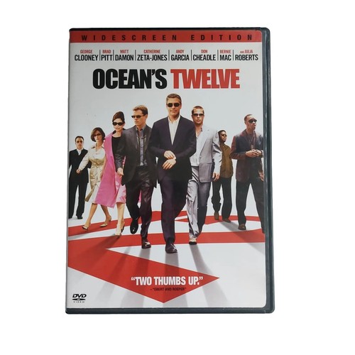 Ocean's Twelve DVD Movie George Clooney, Brad Pitt, Rated PG 13 ...