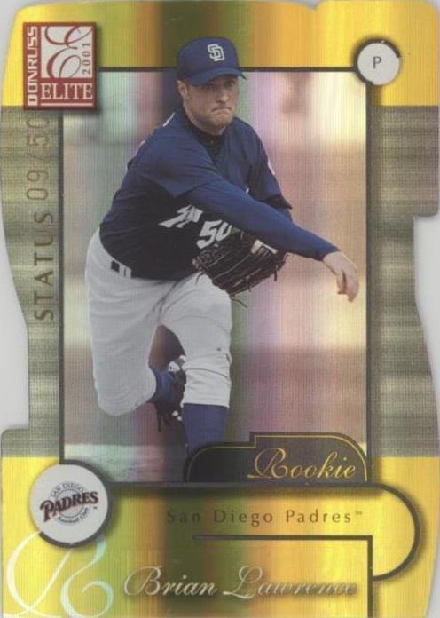 2001 Donruss Elite - Rookie Brian Lawrence #172 Status Die-Cut /50 (RC ...