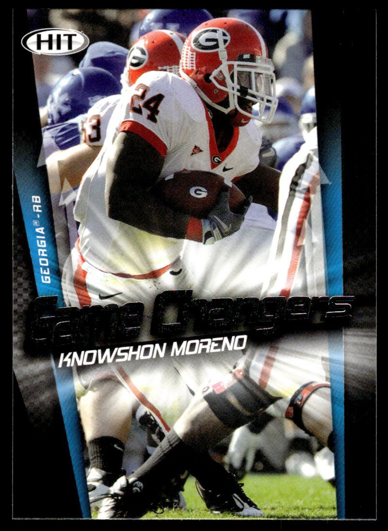 2009 SAGE HIT Game Changers Knowshon Moreno Rookie Georgia Bulldogs #GC ...