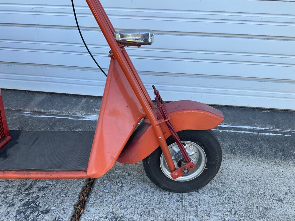 rare vintage 1947 michigan motor scooter REGAL mini bike CLINTON ENGINE ...