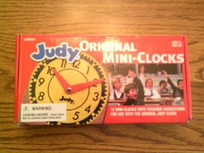 11 Judy Original Mini Clocks Learning Analog Time Teaching Aid | eBay
