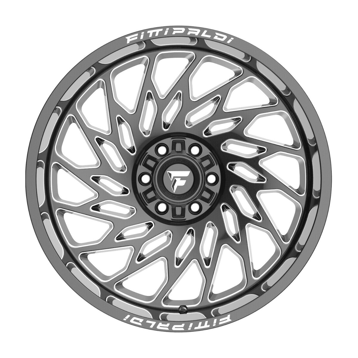 Set 4 20" Fittipaldi Wheels FA20BM 20x10 Gloss Black Milled 8x180 -19mm ...