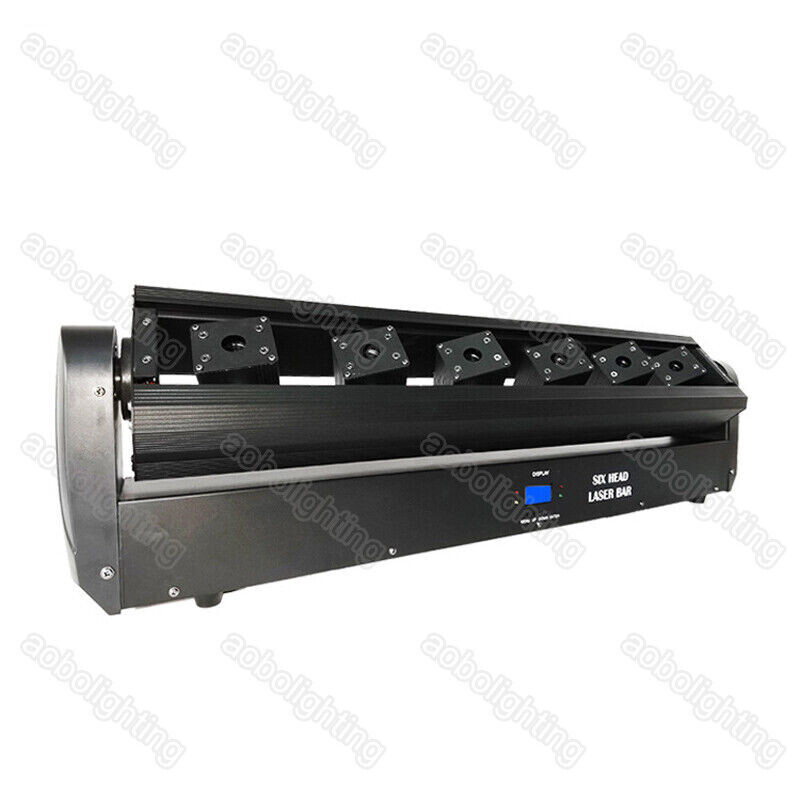 2x Luz Lazer Six Fat Beam moving Head Stage Lighting Red DMX DJ Disco ...