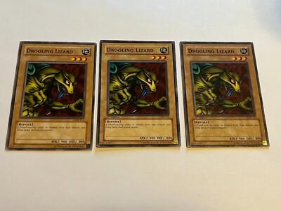 3x Drooling Lizard - LOB-115 Yugioh Yu Gi Oh! 3 x3 Playset | eBay