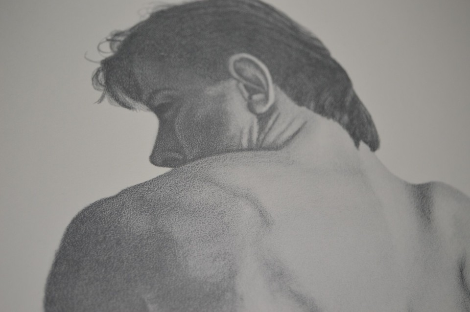 Vintage Gay Art Nude Man Male Print Homoerotic by GAMAR 1980's Black ...