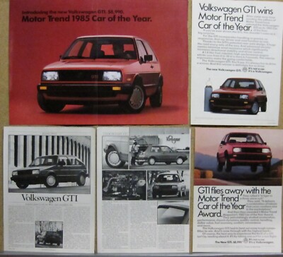 1985 VW Volkswagen GTI Print Ad Lot and road test. | eBay